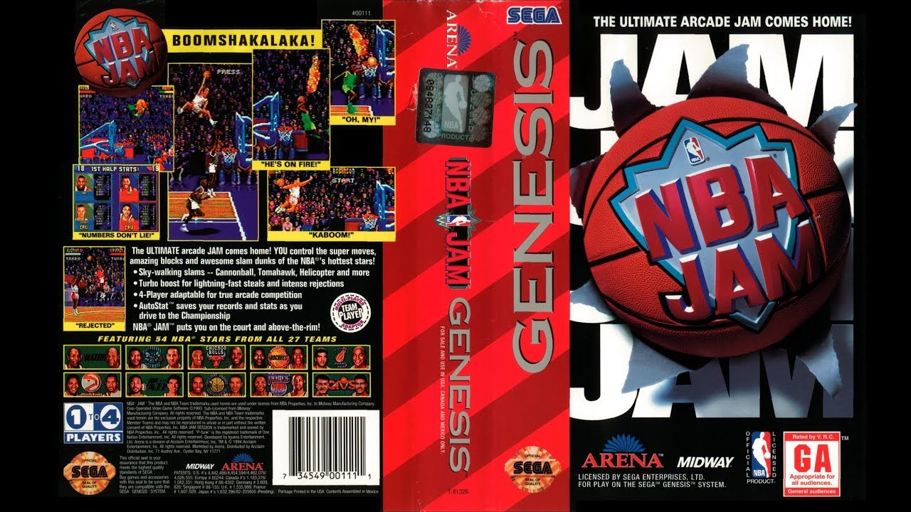 NBA Jam (Sega Genesis) - Utah Jazz vs. Chicago Bulls + Ending - YouTube