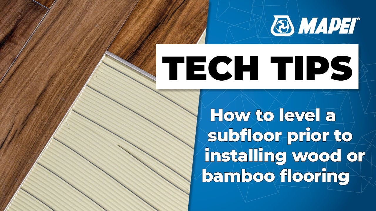 How to level a subfloor prior to installing wood or bamboo flooring ...