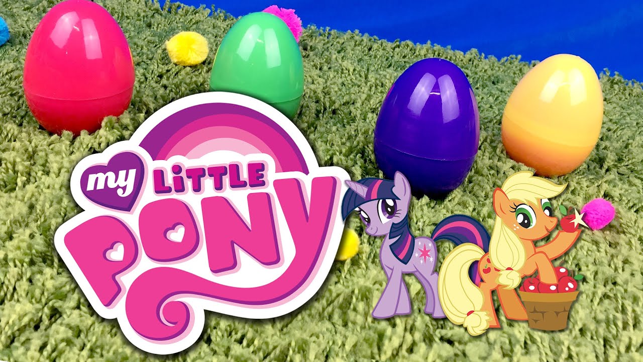 4 My Little Pony Slime Surprise Eggs. MLP Surprises For Kids For Baby ...