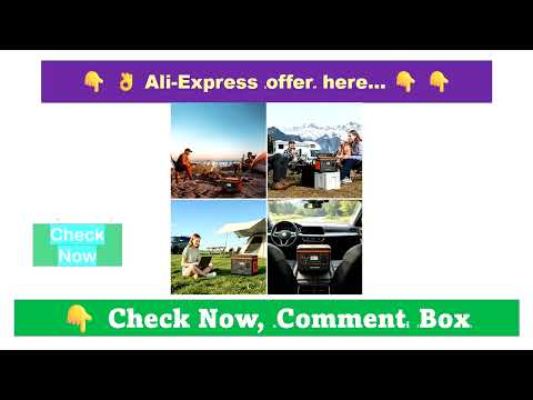 POWLAND 800W Portable Power Station Solar Generator Travel