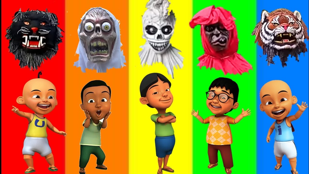 terbaru..!! upin ipin bersama sahabatnya bermain barongan macan-macanan ...