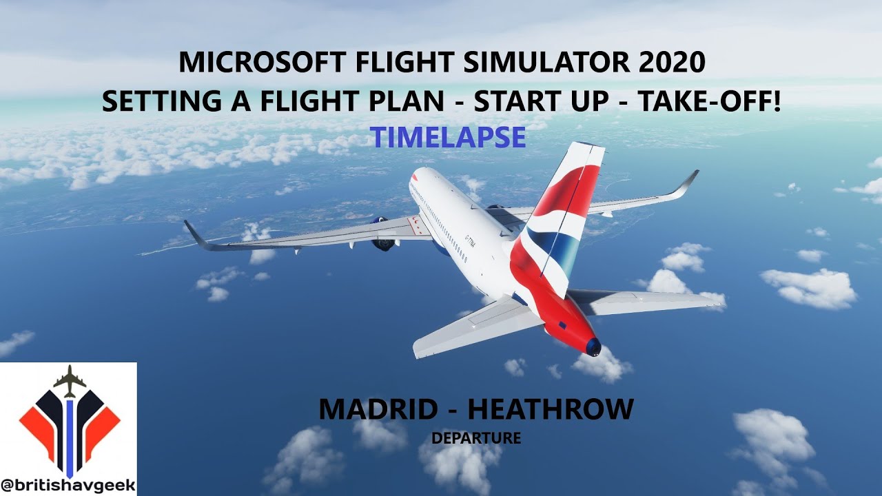 MSFS2020 - Setting a Flight Plan the easy way, Taxi and Take-off! - YouTube
