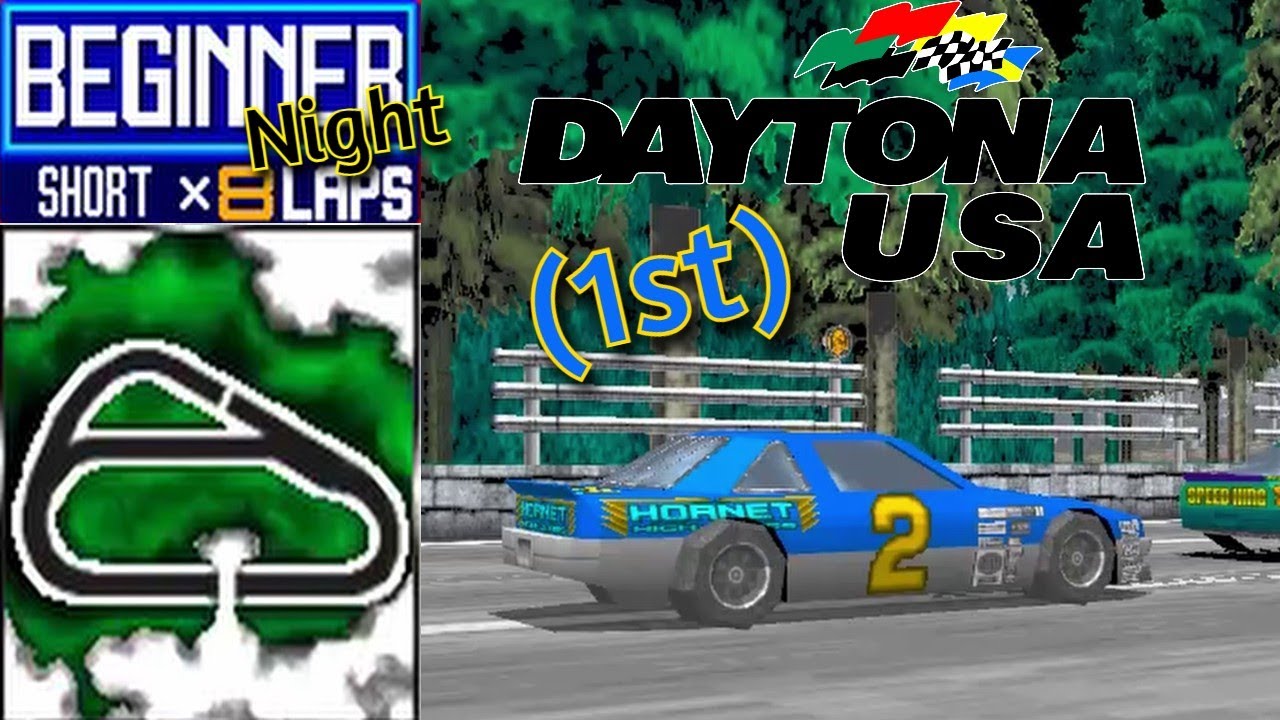 Daytona USA ++: Number 2 Car (Beginner Night) (1st) - YouTube