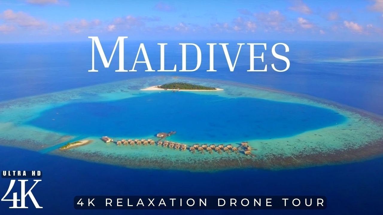 MALDIVES 4K ULTRA HD VIDEO - Relaxing Piano Music With Beautiful Nature ...