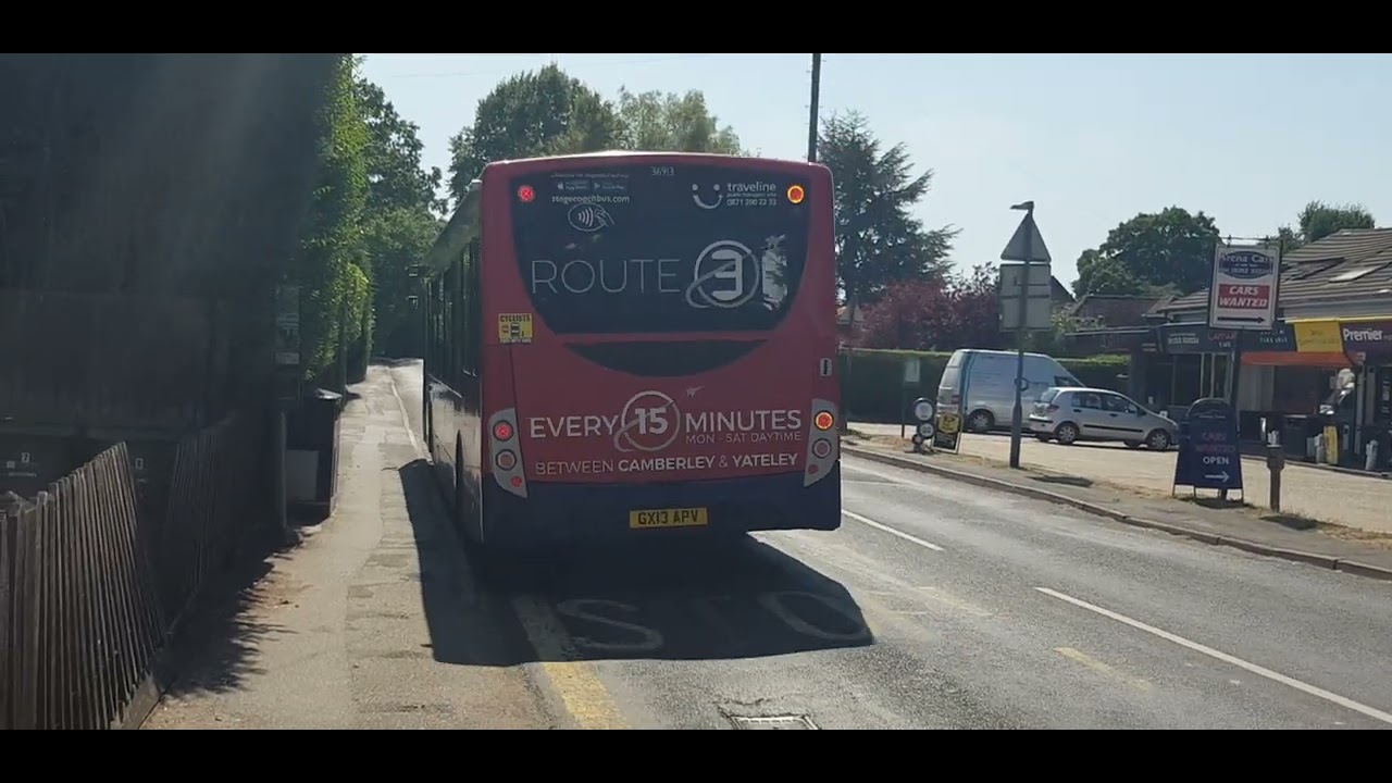 Here is the stagecoach bus 36913 on the number 3 in Ash Vale with the ...