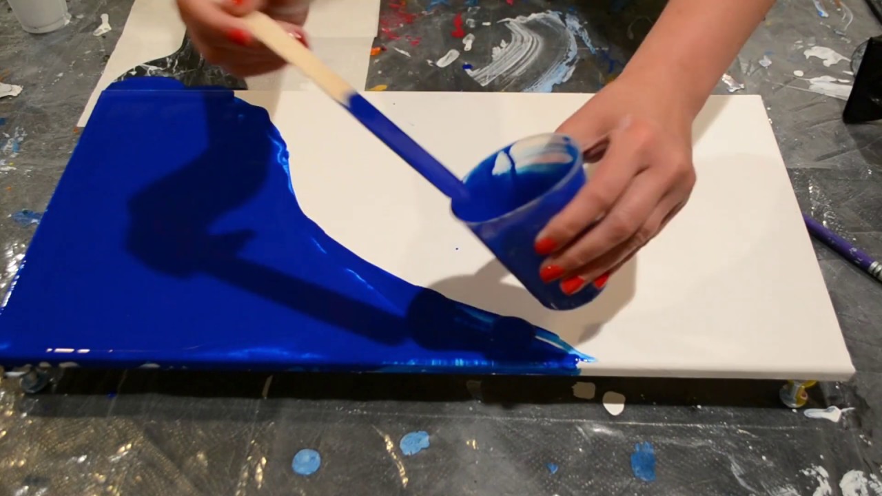 Split Color Paint Pour_The Struggle is Real! V#4 - YouTube