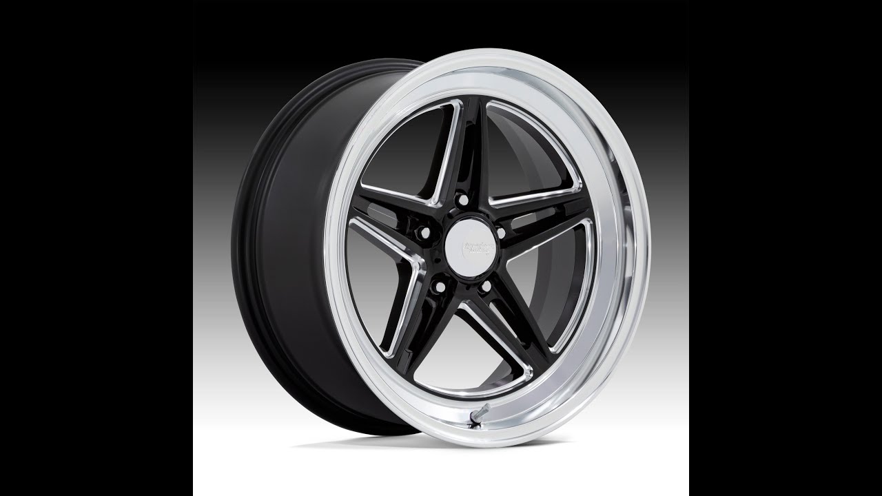 American Racing VN514 Gloss Black & Milled Vintage custom wheel Spin ...