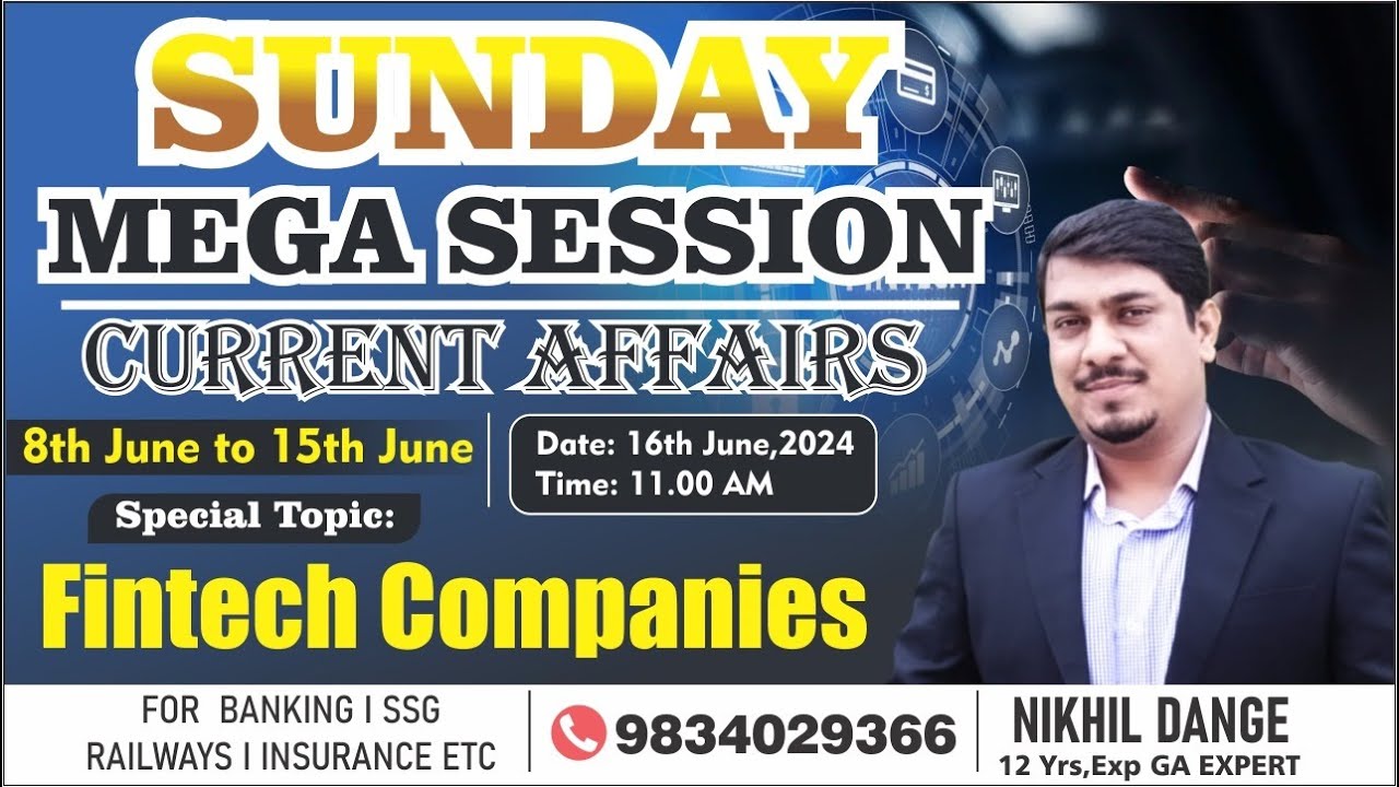 Sunday Mega Session II Weekly Current Affairs II RBI circulars II ...