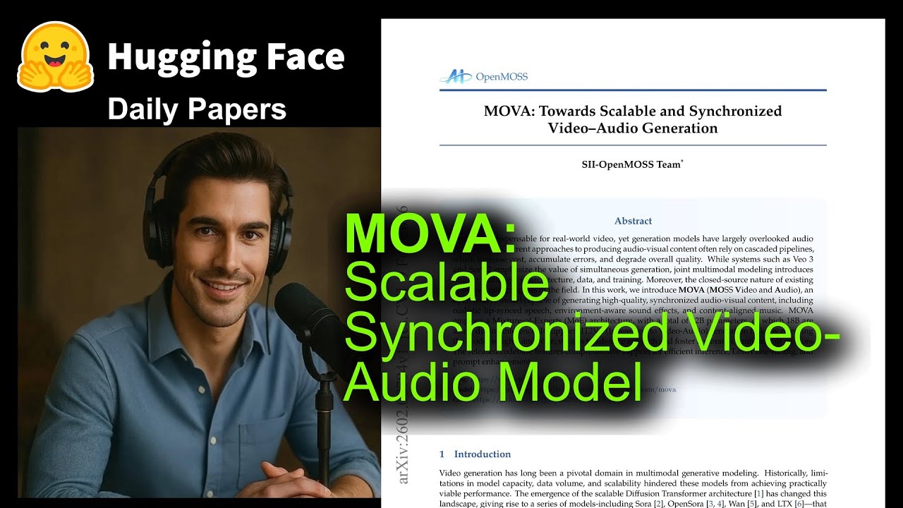 MOVA: Scalable Synchronized Video-Audio Model - YouTube