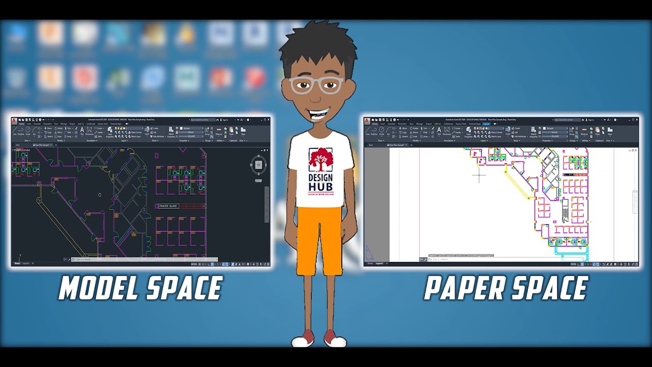 Model Space & Paper Space - AutoCAD - YouTube