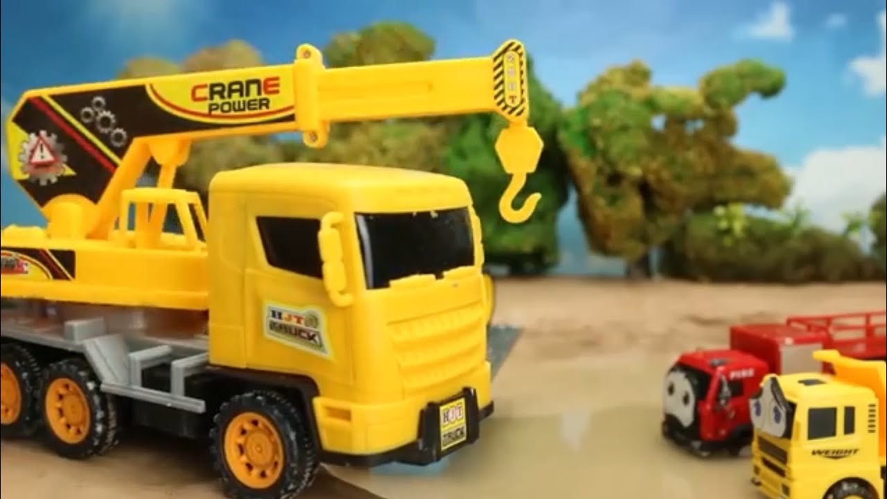 GARI PART 1 / WALA CARTOON HELICOPTER TOY VIDEO GARI TRACTOR BUS ...