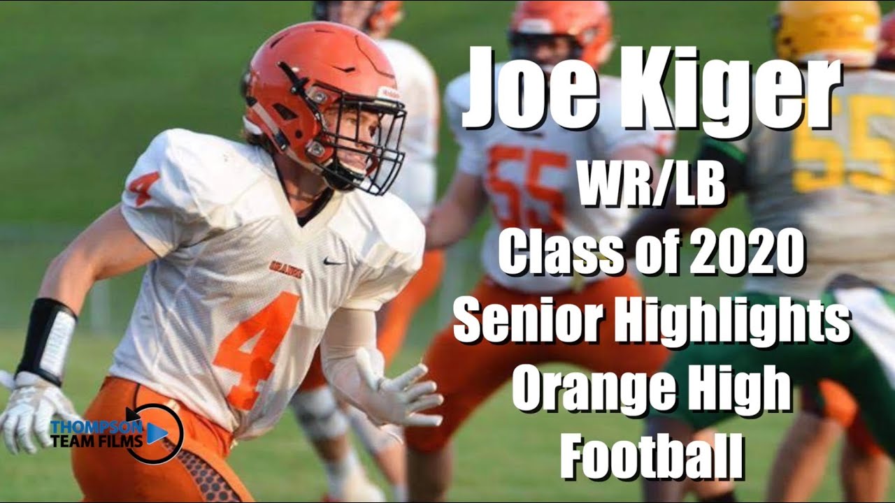 Joe Kiger LB WR Class of 2020 Senior Football Highlights - YouTube