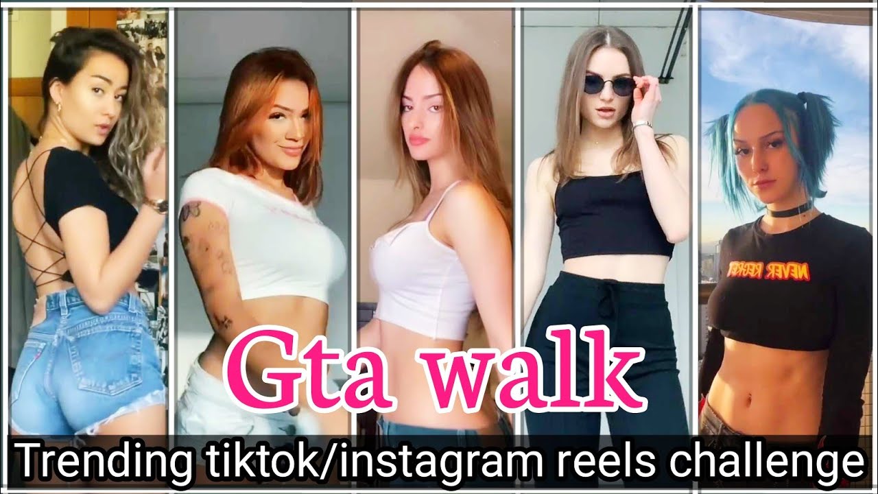 💙Gta walk challenge tiktok compilation😍 || girls gta walk Instagram ...