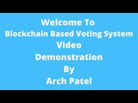 Blockchain Based Voting System Flutter Application - YouTube