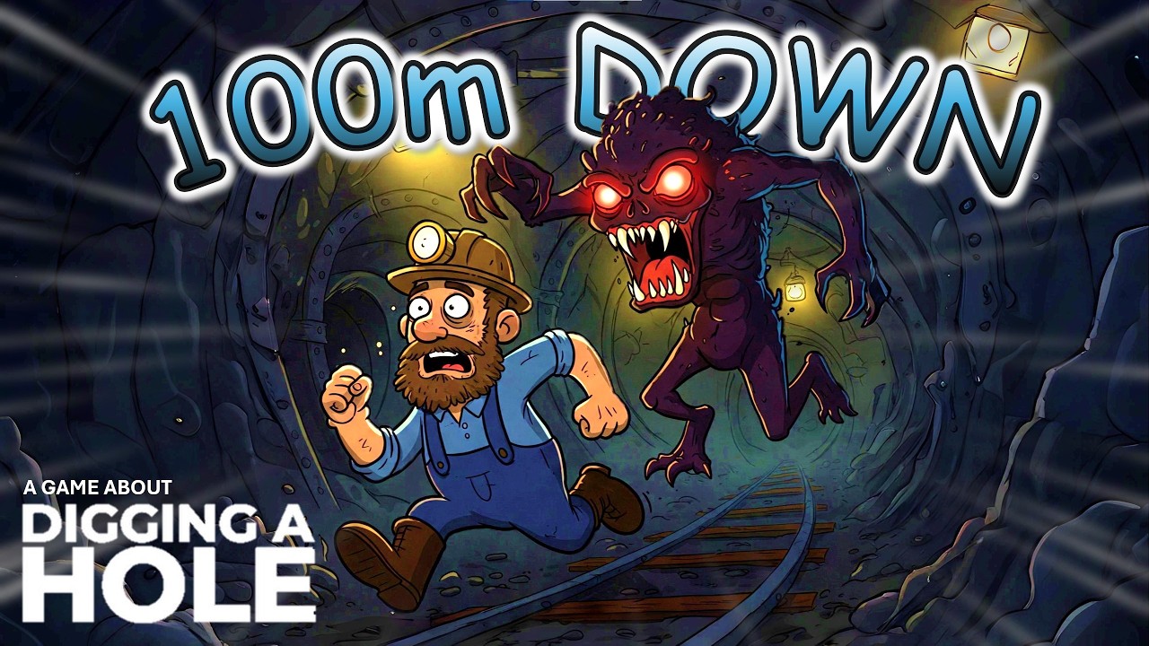 A GAME ABOUT DIGGING A HOLE | 100 METERS BELOW THE SURFACE? - YouTube