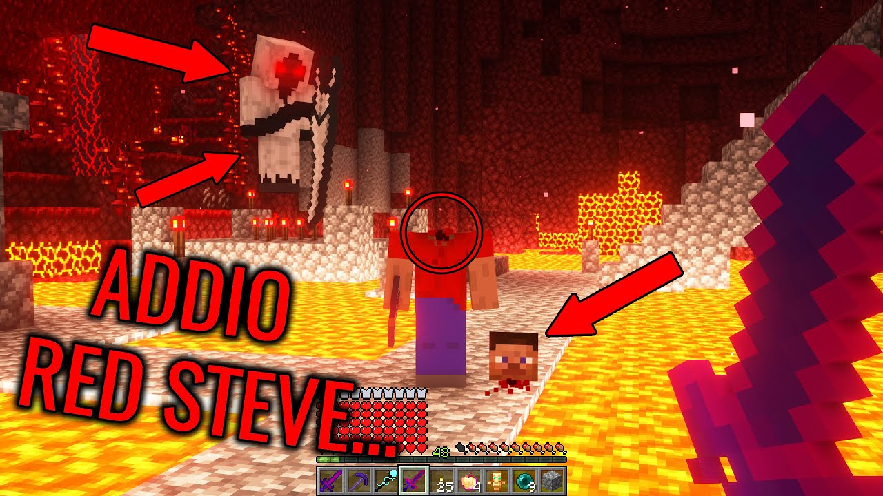 ADDIO RED STEVE !!! (MINECRAFT HORROR) - Ep.35 Capitolo 2 - YouTube