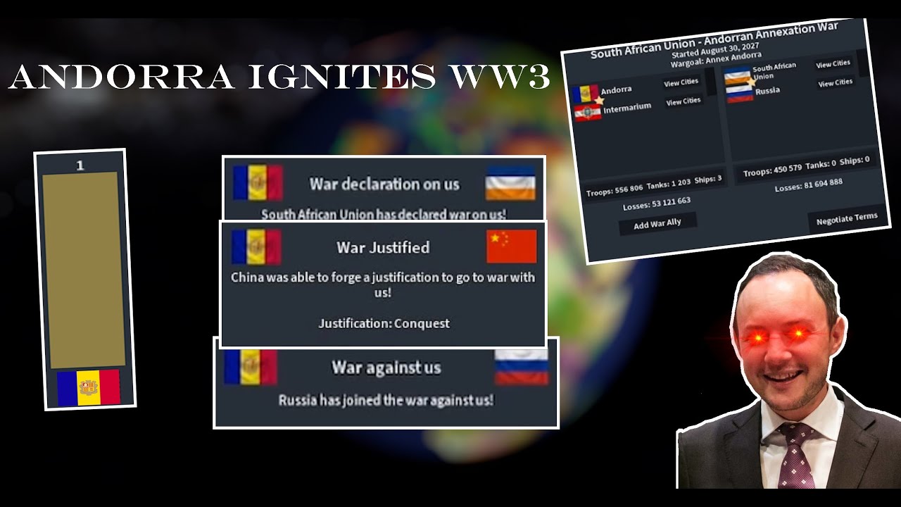 Andorra EXPANDS and IGNITES WW3 | Roblox Rise of Nation A-Z Ep. 5 - YouTube