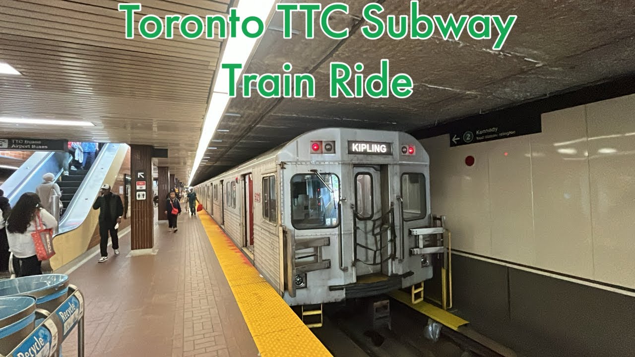 Toronto TTC Subway Train Ride on Line 2 From Jane to Kipling Station 5 ...