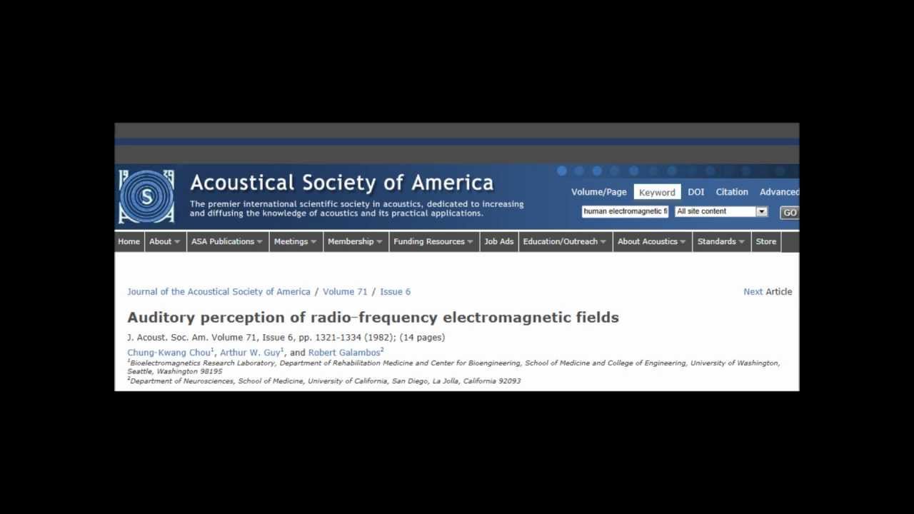 Human Auditory Perception of Radio and Microwaves and Effects on Human ...