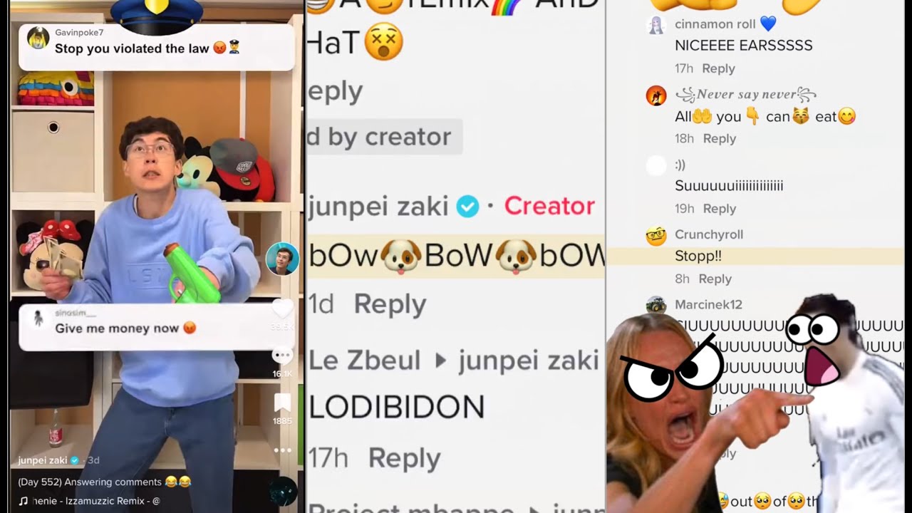 FUNNY TIKTOK MEMES COMMENTS COMPILATION of Junpei zaki #2 🔫 - YouTube