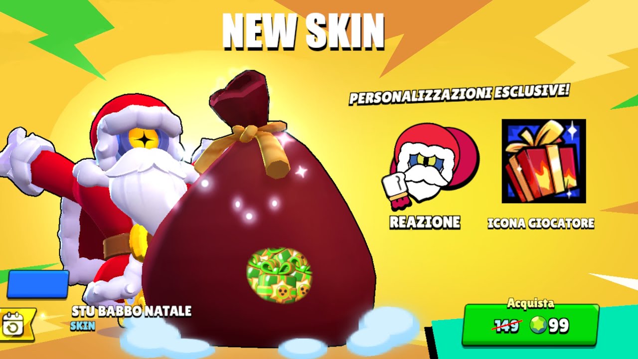 SHOPPIAMO LA *NUOVA* SKIN DI BABBO NATALE SU BRAWL STARS!! - YouTube