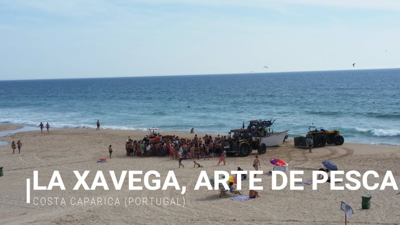 La Xavega, arte de pesca tradicional portugués a vista de drone - YouTube