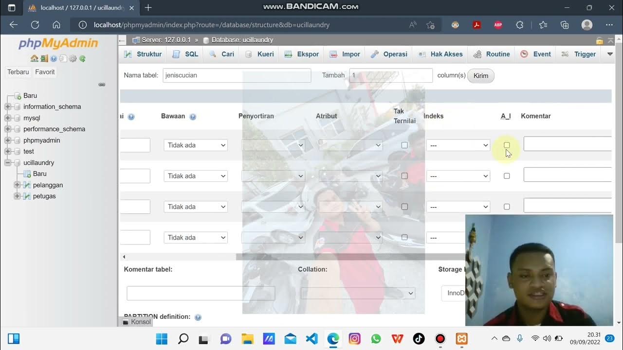 Sistem Basis Data, Koneksi MySQL dan VSCode, Perancangan Interface dan Display Data - YouTube