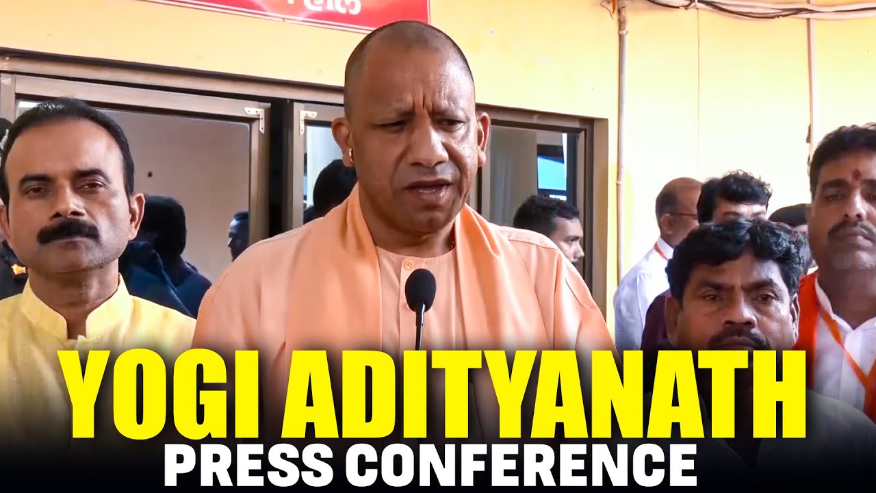 Uttar Pradesh Chief Minister Yogi Adityanath addresses press conference ...