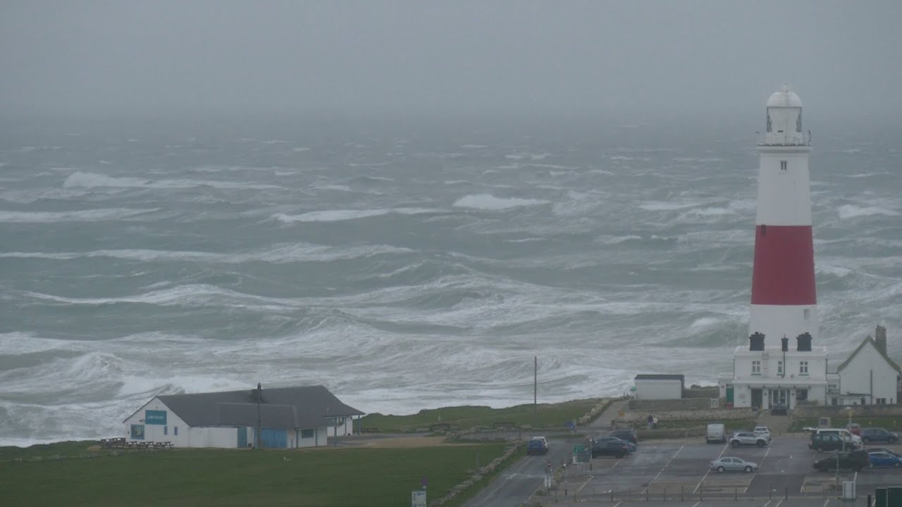 Storm " Bram " at Portland Bill. 9.12.25 - YouTube