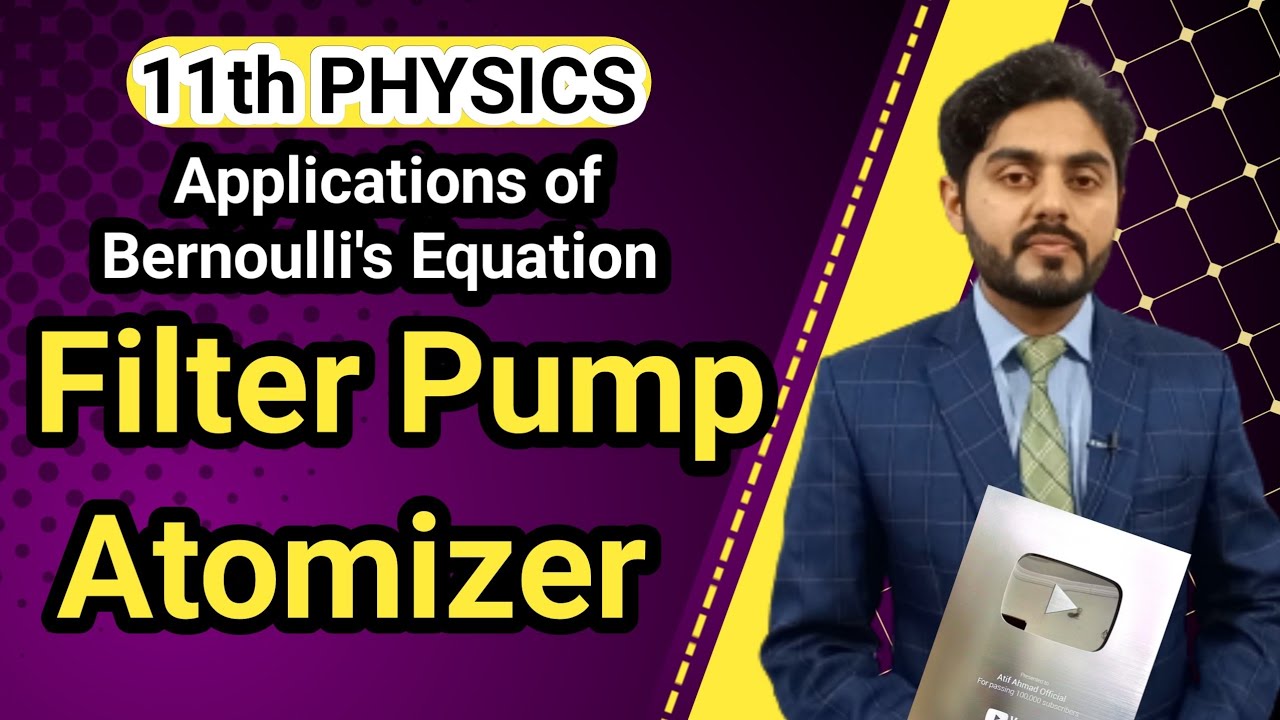 Application of bernoulli's equation class 11 | filter pump class ...