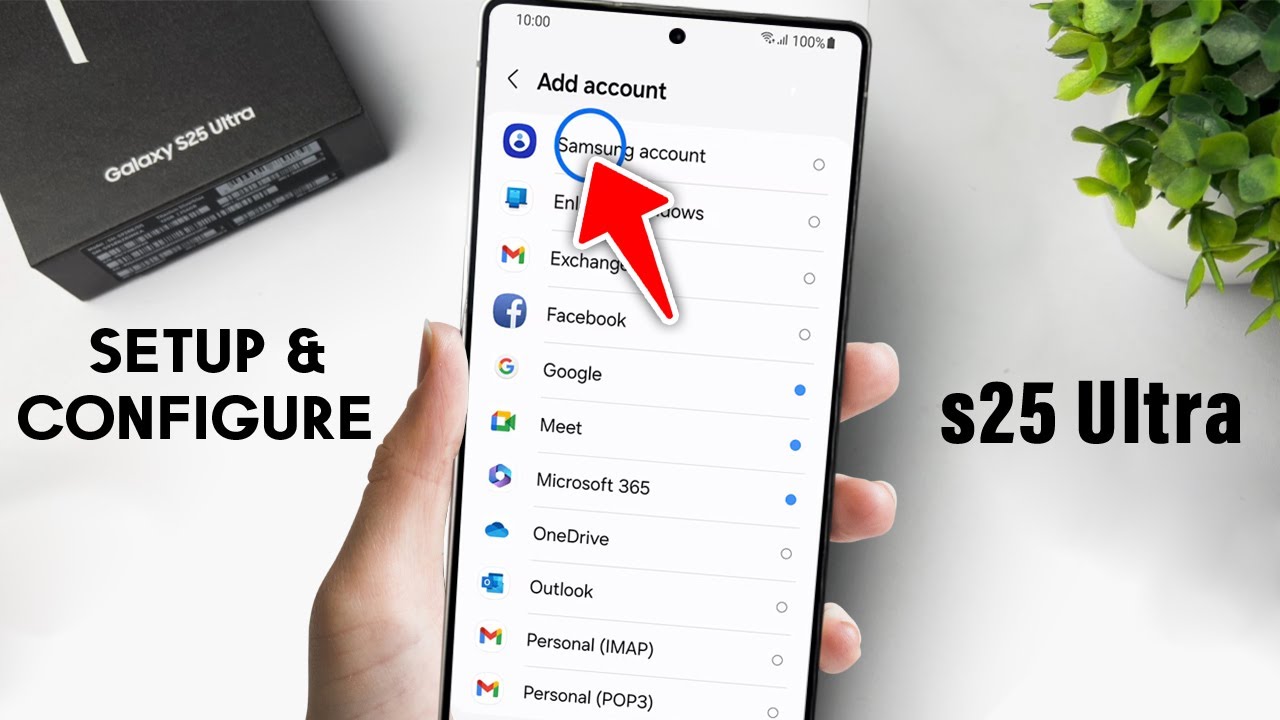 How to Setup & Configure Samsung Account Galaxy S25 / S25+ / S25 Ultra ...