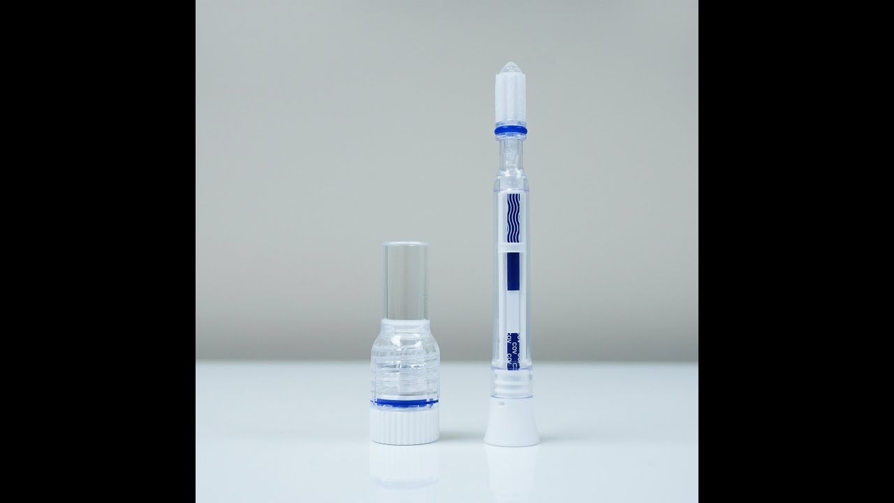 Medisa EcoTest Rapid Antigen Saliva Test Pen for Home Use - YouTube