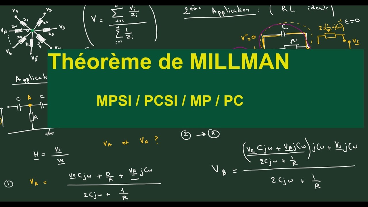Théorème de MILLMAN MPSI / PCSI - YouTube