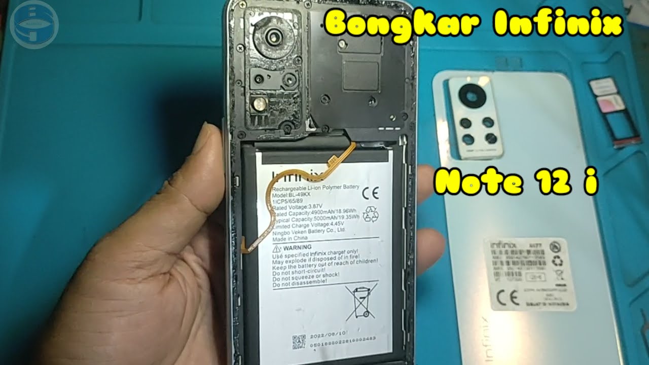 Cara Bongkar Casing, Baterai, LCD Infinix Note 12 i - YouTube