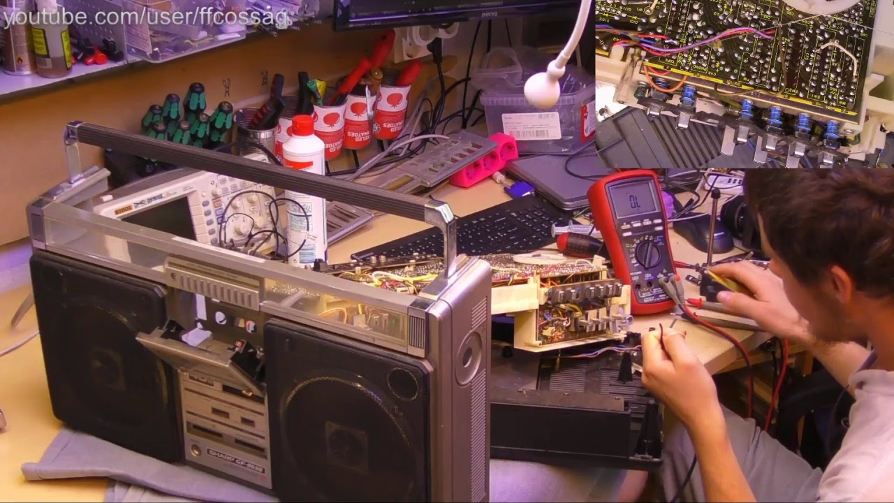 REC'D STRM: Adding line in to a vintage boom box ... Easy, right ...