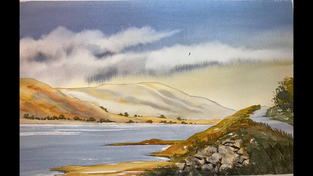 Watercolour - By the Lochside. - YouTube