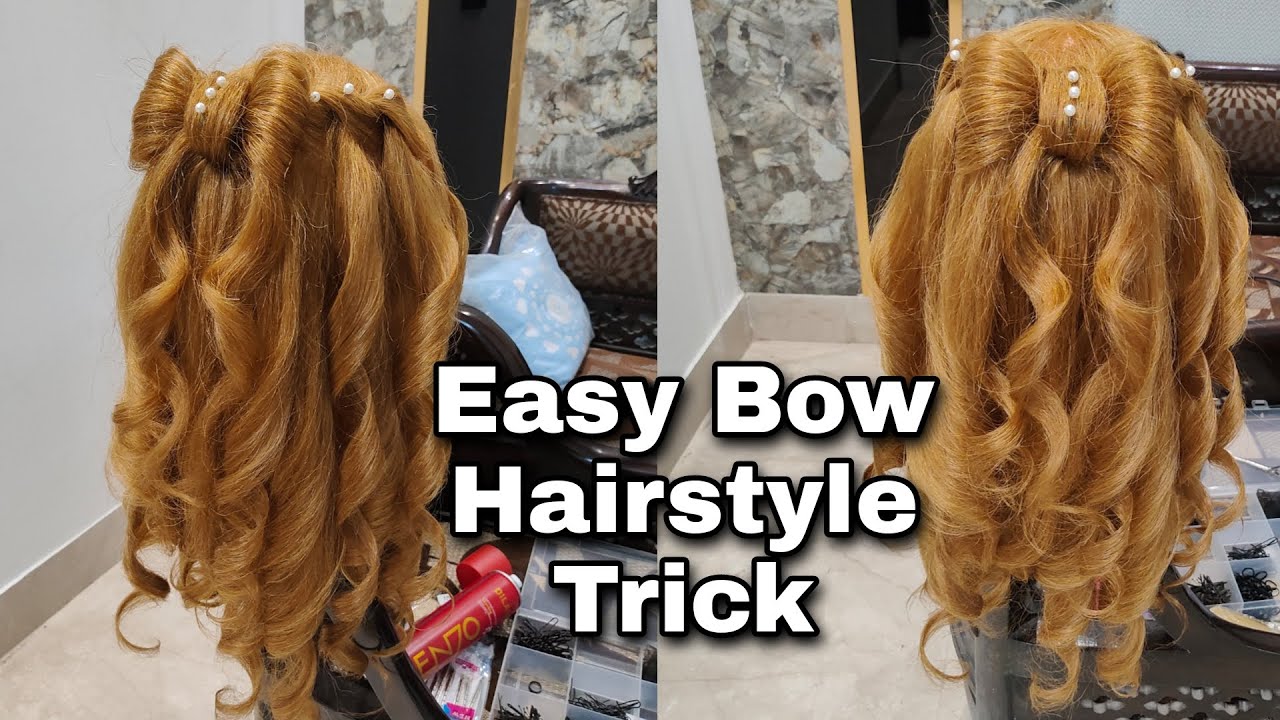 Cute Bow Hairstyle Tutorial| How To Do Bow Hairstyle Step by Step - YouTube