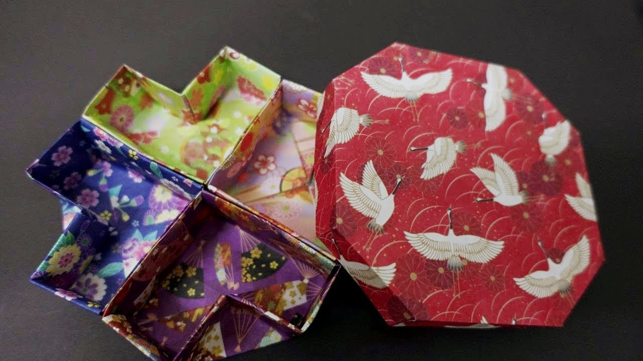 Paper Craft / How to make a paper storage box - DIY storage box with ...