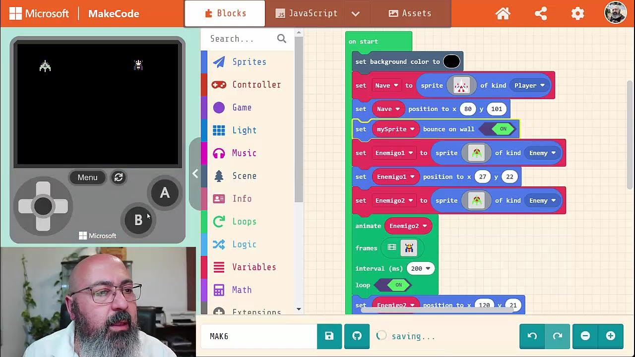 MAK6 - Naves y proyectiles con MakeCode Arcade - YouTube