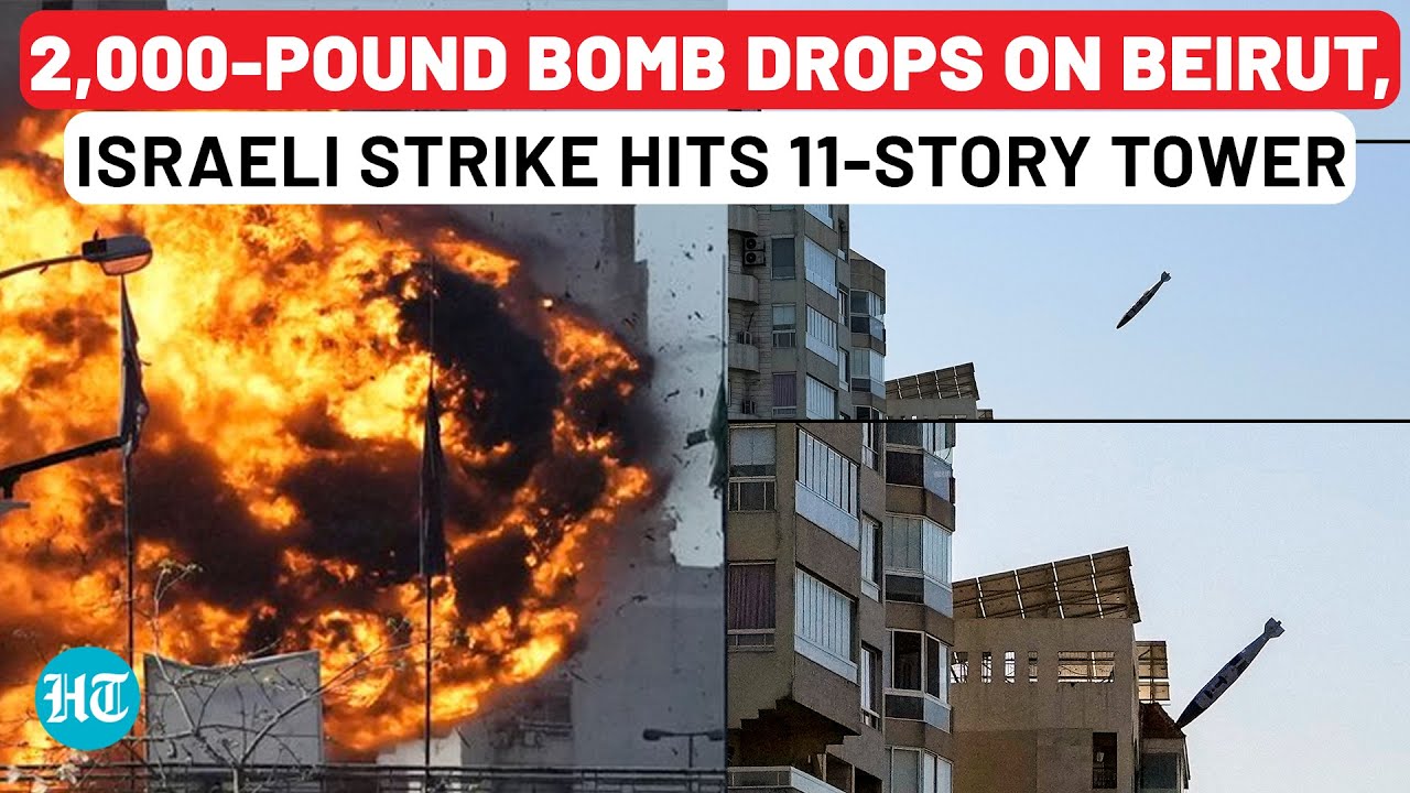 Beirut On Fire: Moment When 2,000-Pound Bomb Flattens 11-Story Building ...