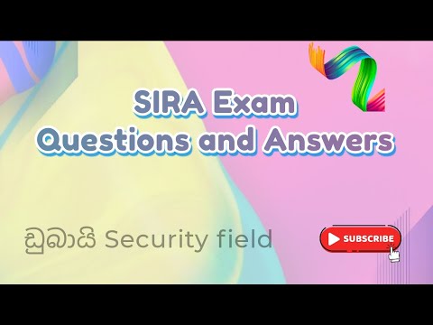 SIRA Exam Questions and Answers #youtube @sudathweediya - YouTube