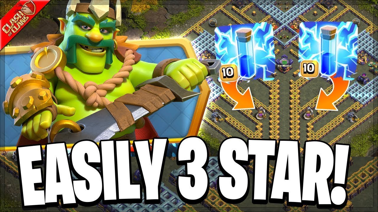 easy 3 star goblin king challange | coc new event attack | Clash of ...