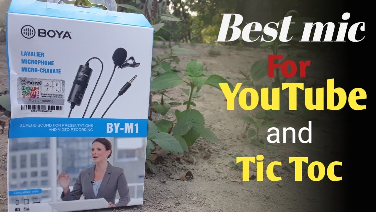 Best microphone for Youtube and Tik tok | Boya by m1 unboxing - YouTube