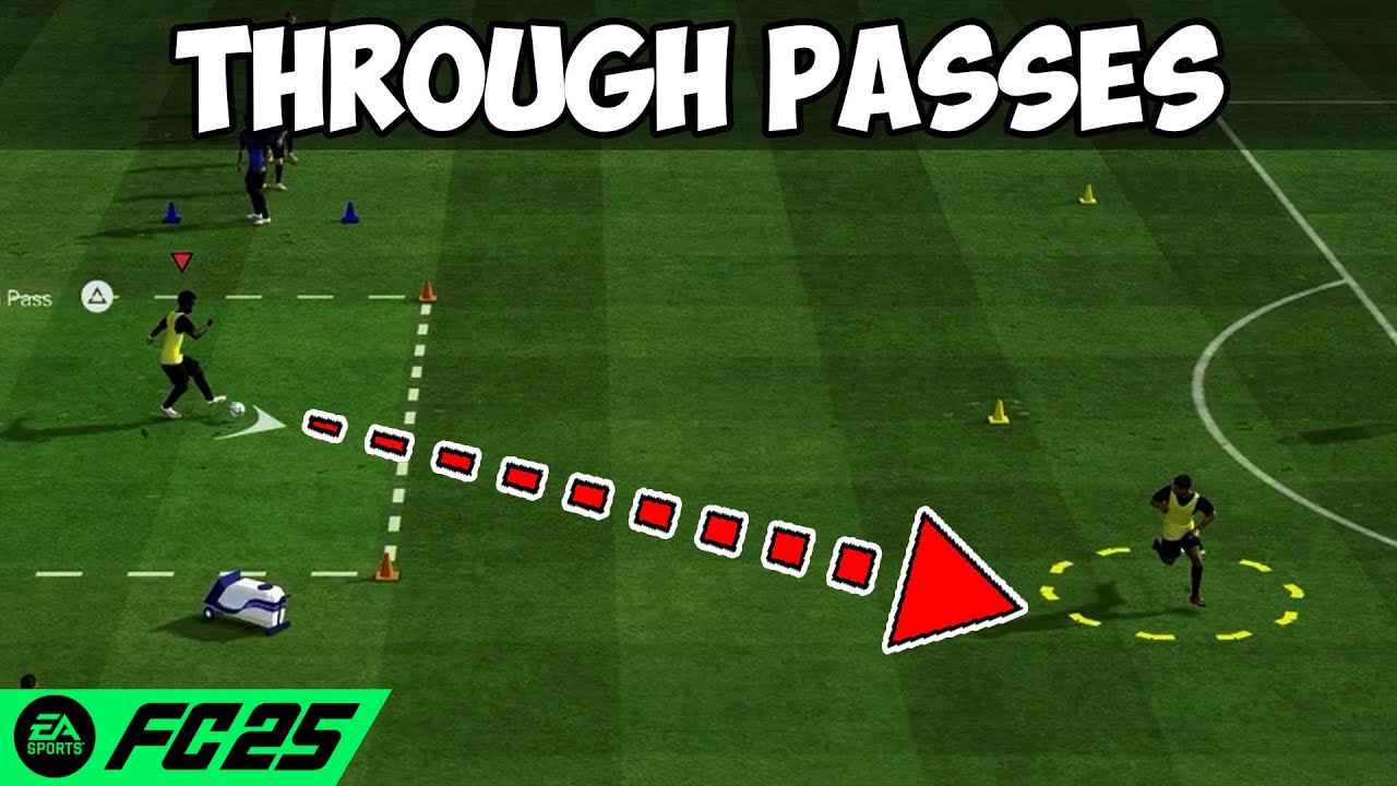 How To Perform Through Passes In FC 25 - YouTube