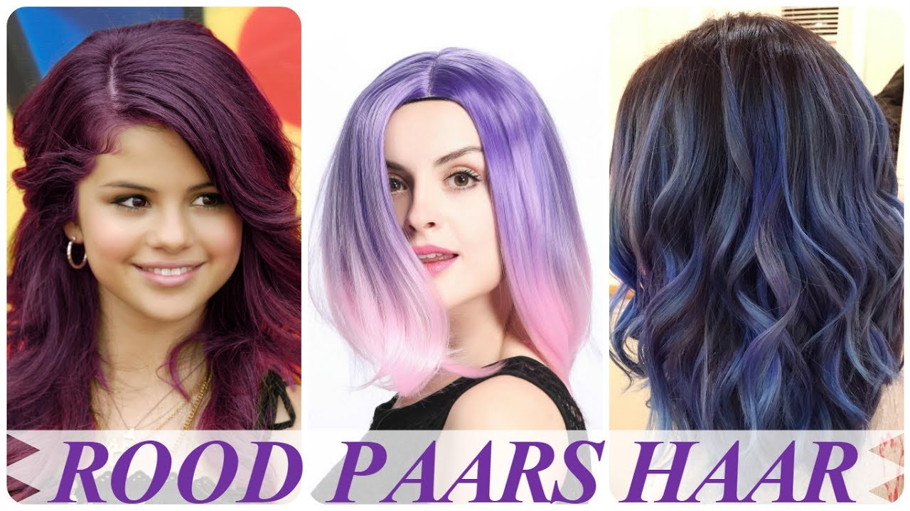 Mooi violet haarkleur voor vrouwen - YouTube