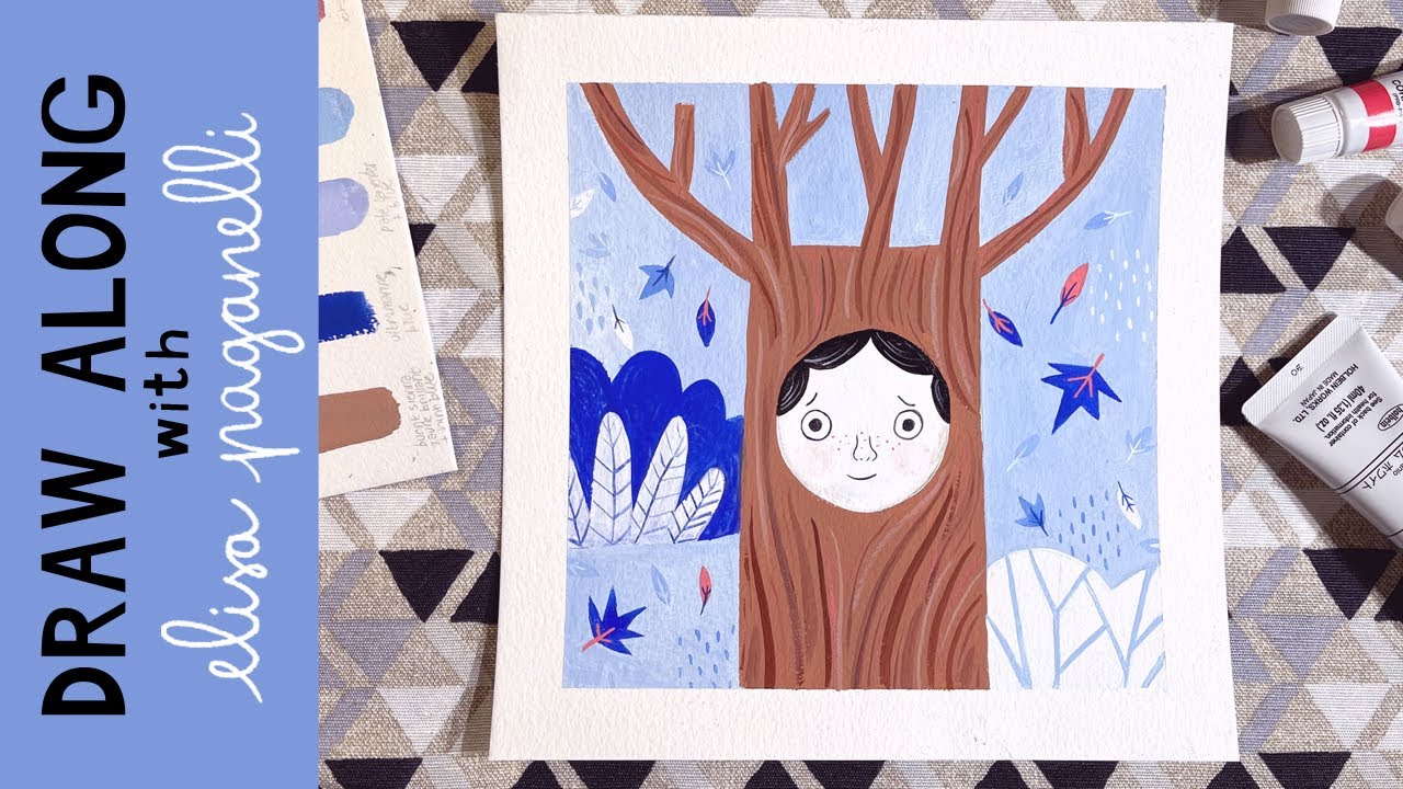 🖌Draw Along with Elisa Paganelli - "Un albero molto speciale" - YouTube