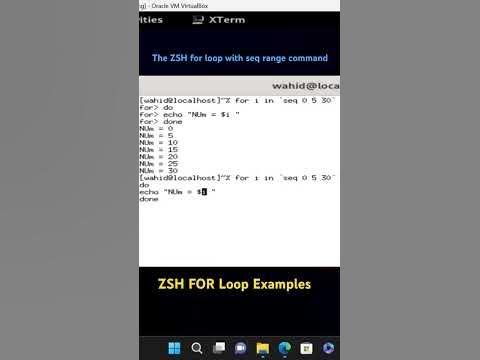 The ZSH for loop with seq range command #shorts - YouTube