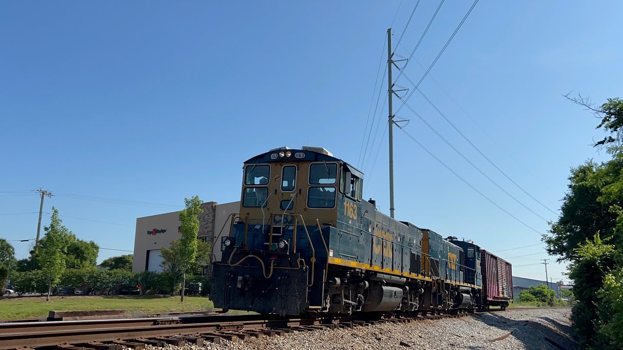CSX MP15AC 1163 & MP15T 1240 Leads Local Y190-30 on 5/30/23 - YouTube
