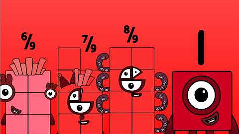 Numberblocks fractions - YouTube