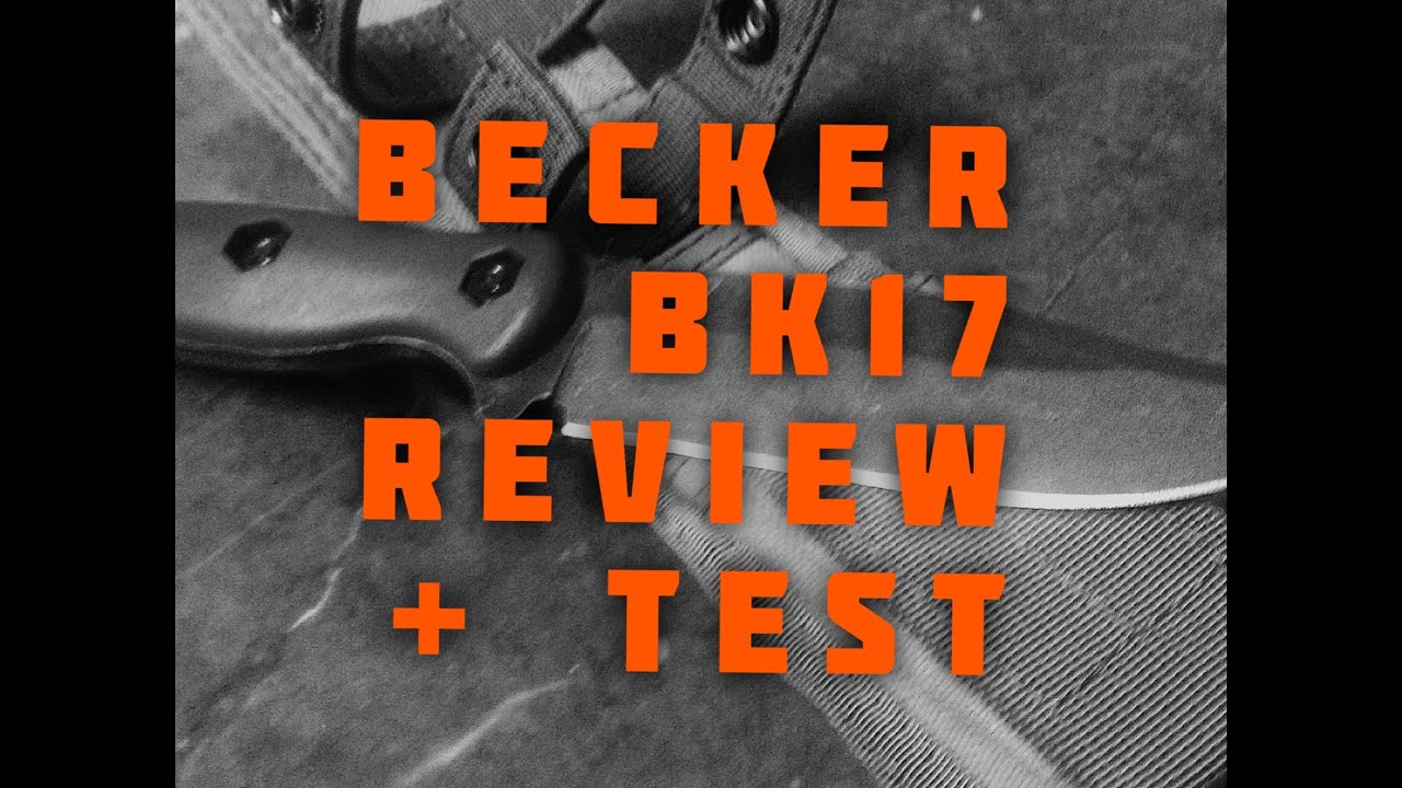 Becker BK17 Short Clip Point Review and Test - YouTube